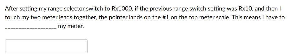 Solved Given: Analog VOM scale reading below VOM Function | Chegg.com