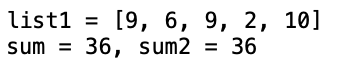 Solved Python Problem) Write a sum2() function implemented | Chegg.com