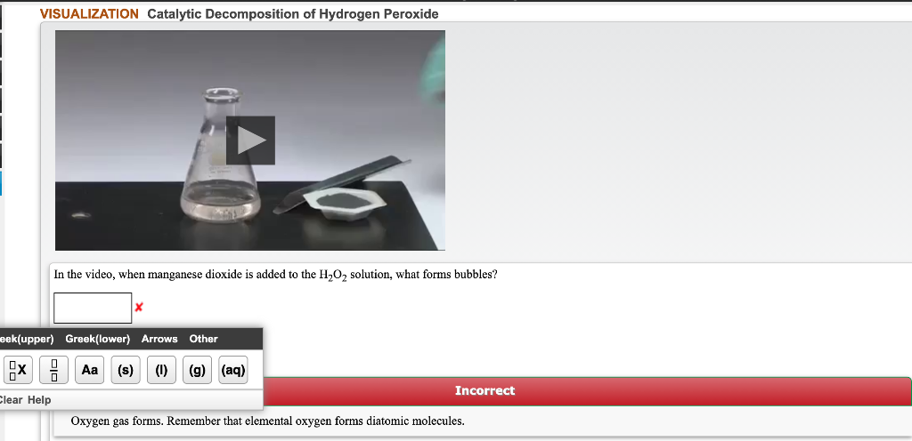 Solved VISUALIZATION Catalytic Decomposition of Hydrogen | Chegg.com