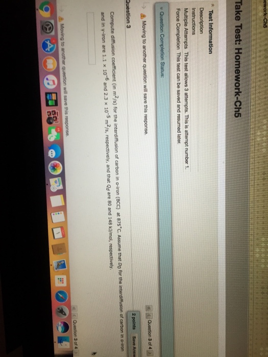 Solved Take Test: Homework-Ch5 Multiple Attempts This test | Chegg.com