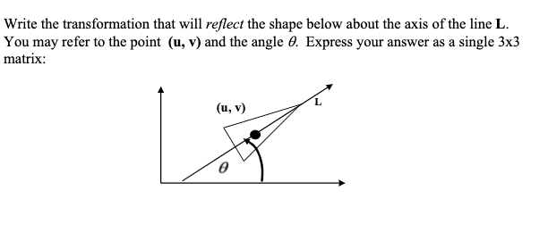 Solved Write the transformation that will reflect the shape | Chegg.com