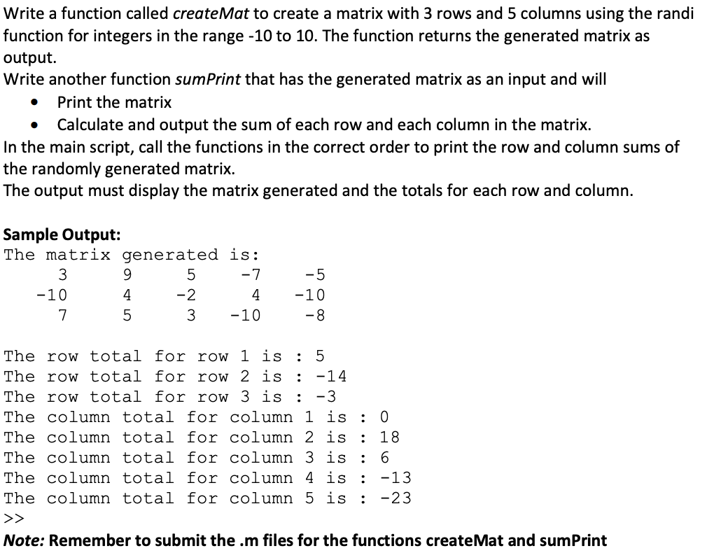 Solved PLEASE USE MATLAB AND FOLLOW THE DIRECTION | Chegg.com