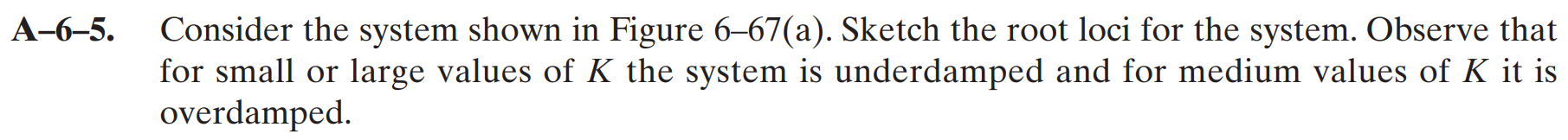 Solved 6-5. Consider the system shown in Figure 6-67(a). | Chegg.com