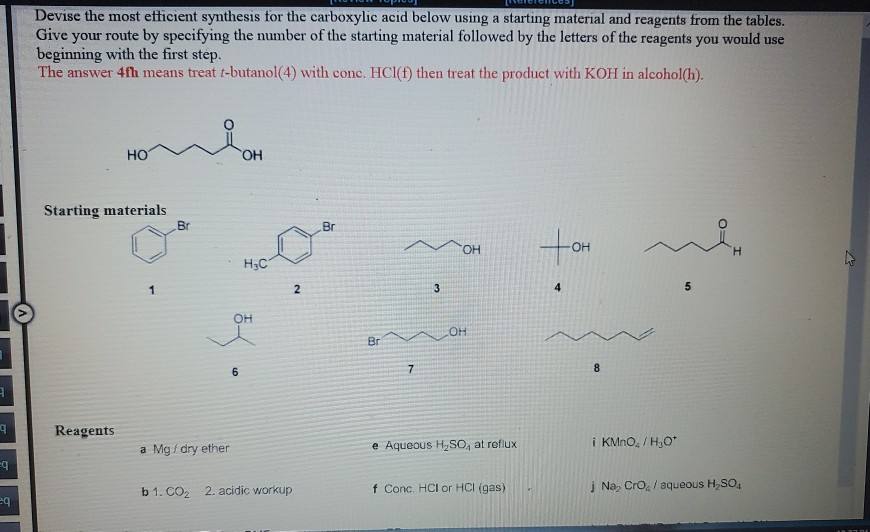 Solved Devise the most efficient synthesis for the | Chegg.com