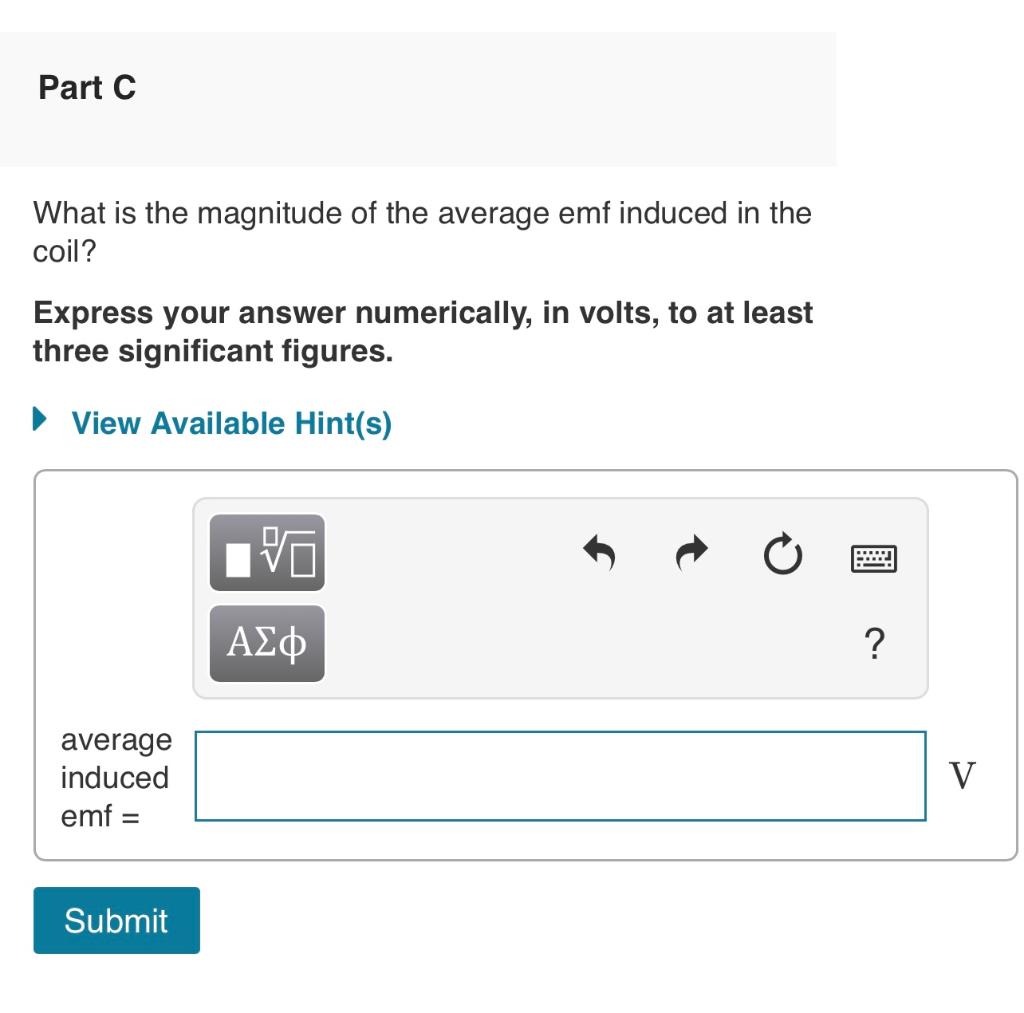 Solved ± Magnetic Flux and Induced EMF in a Coil 9 of 14 In | Chegg.com