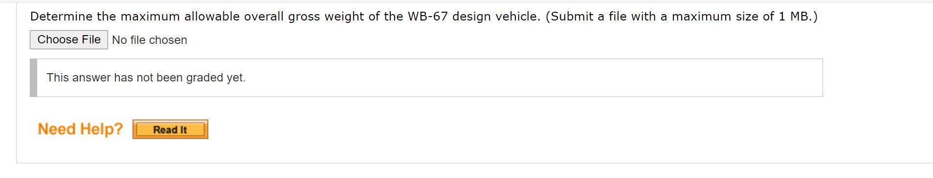 Solved Determine the maximum allowable overall gross weight | Chegg.com