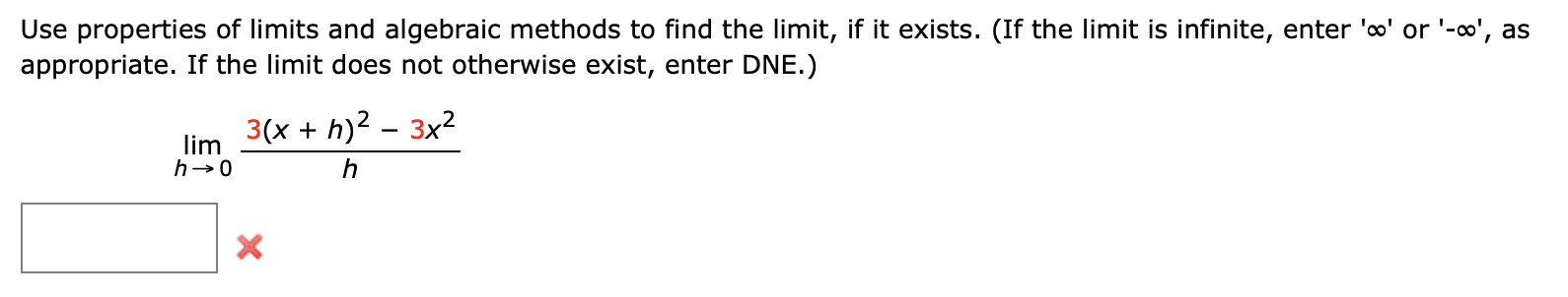 Solved Use properties of limits and algebraic methods to | Chegg.com