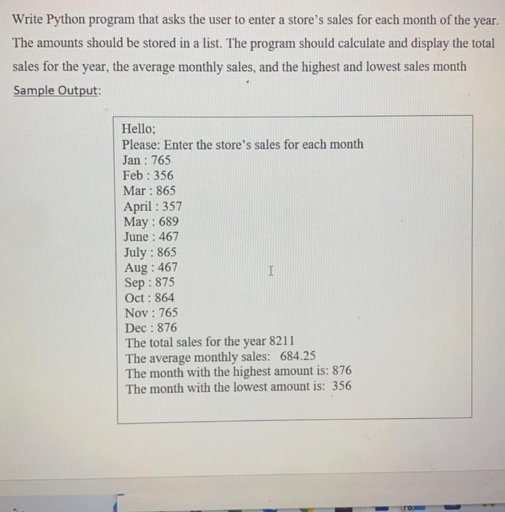 Solved In python please without advanced method use | Chegg.com
