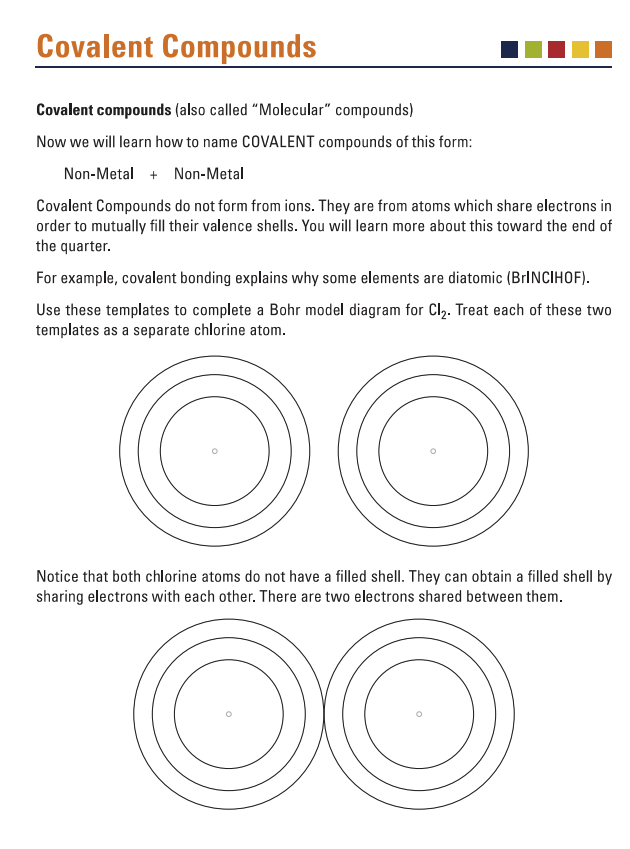 Solved Covalent Compounds Covalent compounds (also called | Chegg.com