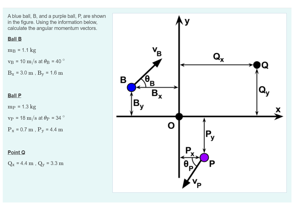 Solved (Part a) ﻿Determine the angular momentum of ﻿Ball B | Chegg.com