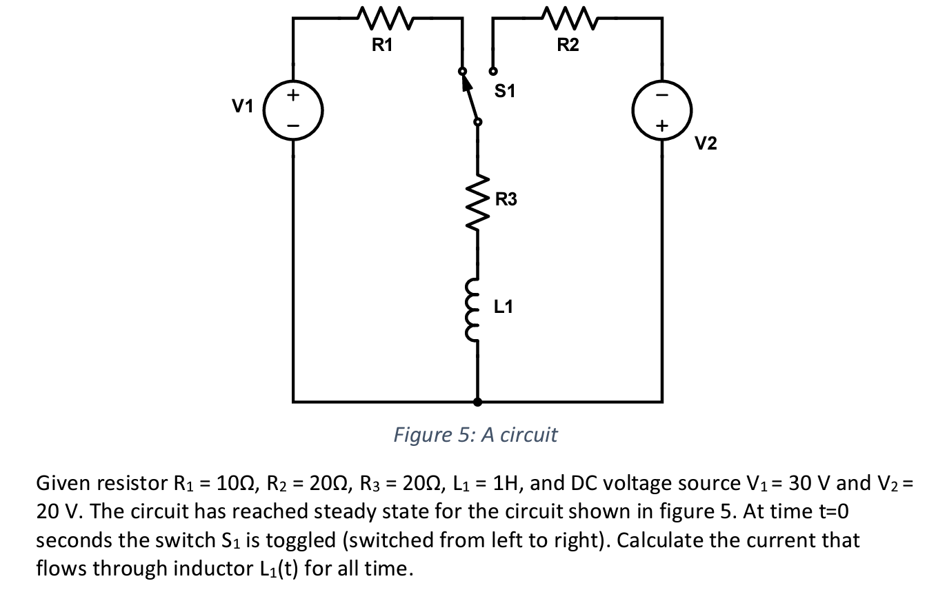Solved Figure 5: A circuitGiven resistor | Chegg.com