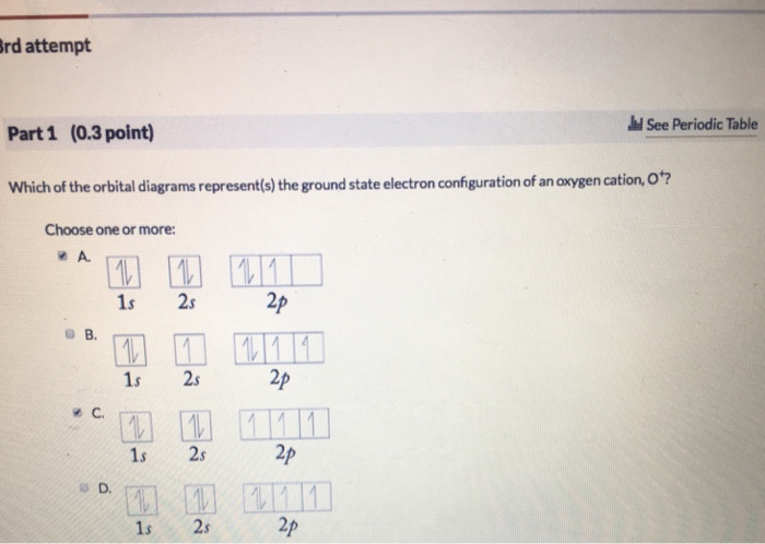 Solved rd attempt d See Periodic Table Part 1 (0.3 point) | Chegg.com
