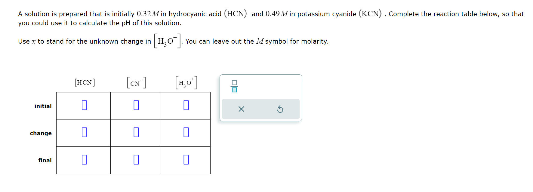 Solved A solution is prepared that is initially 0.32M in | Chegg.com