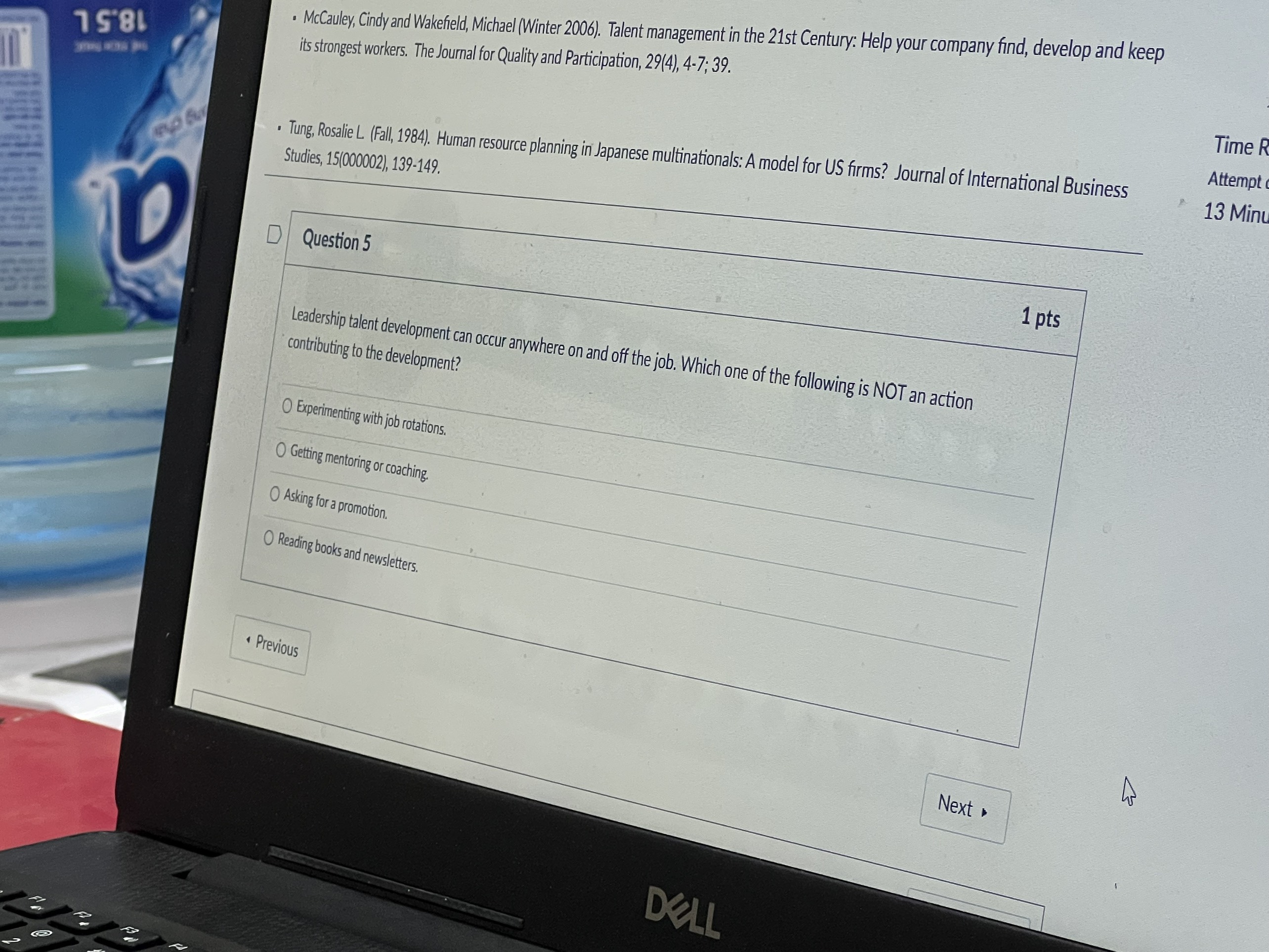 Solved - McCauley, Cindy and Wakefield, Michael (Winter | Chegg.com