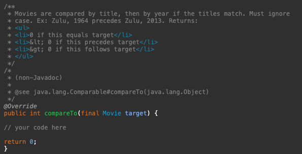 Solved // Attributes private String director ="; private int | Chegg.com
