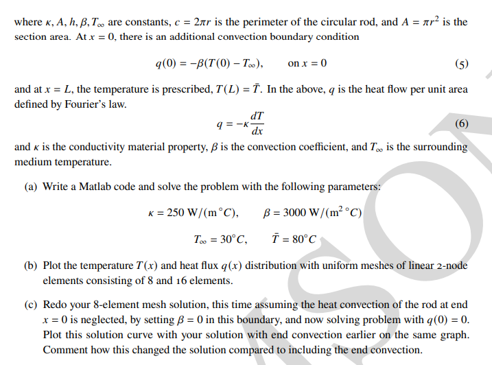 Solved Consider heat conduction with surface convection for | Chegg.com