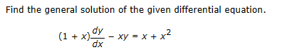 Solved Find the general solution of the given differential | Chegg.com