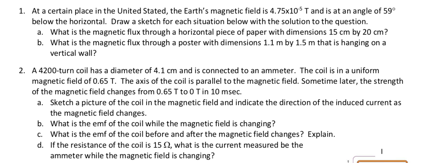 Solved 1. At a certain place in the United Stated, the | Chegg.com