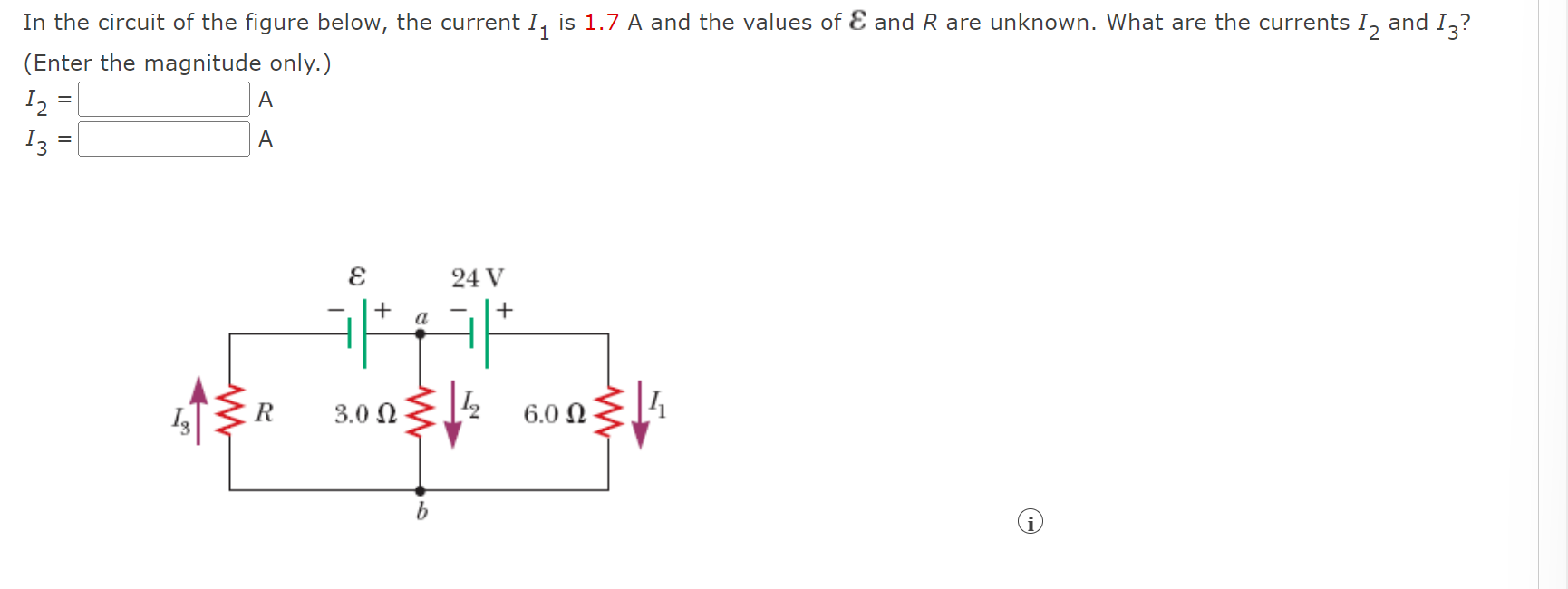 Solved In the circuit of the figure below, the current I1 is | Chegg.com