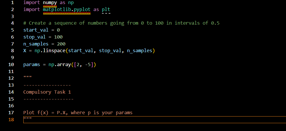 Solved Open up linear_algebra.py. You will see code that | Chegg.com