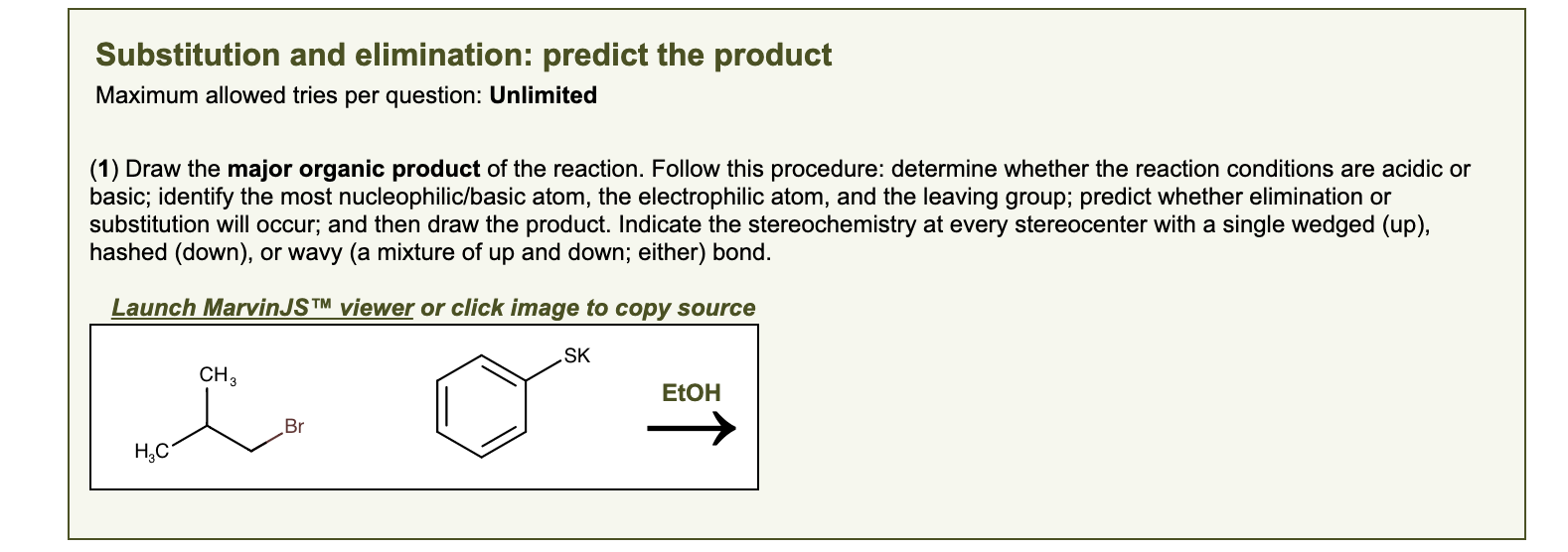 Solved Substitution and elimination: predict the product | Chegg.com
