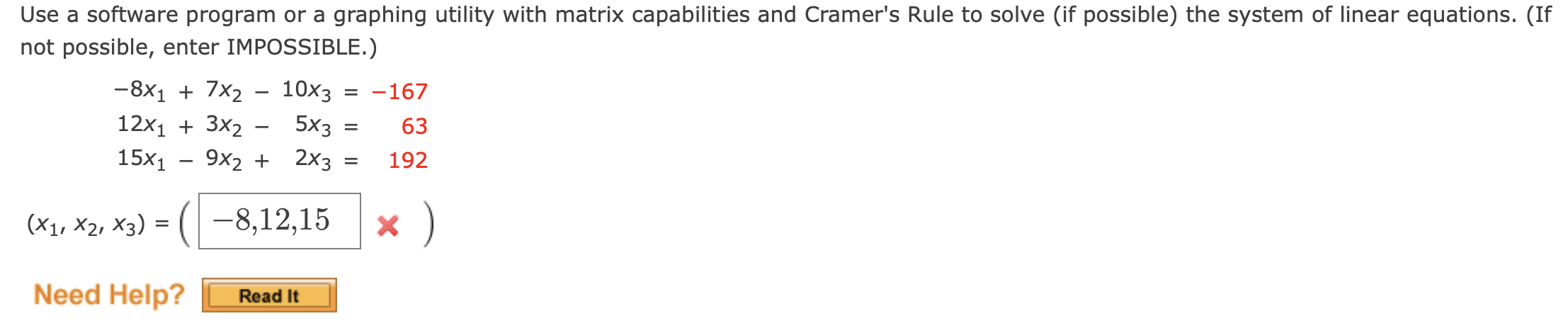 Solved Use a software program or a graphing utility with | Chegg.com