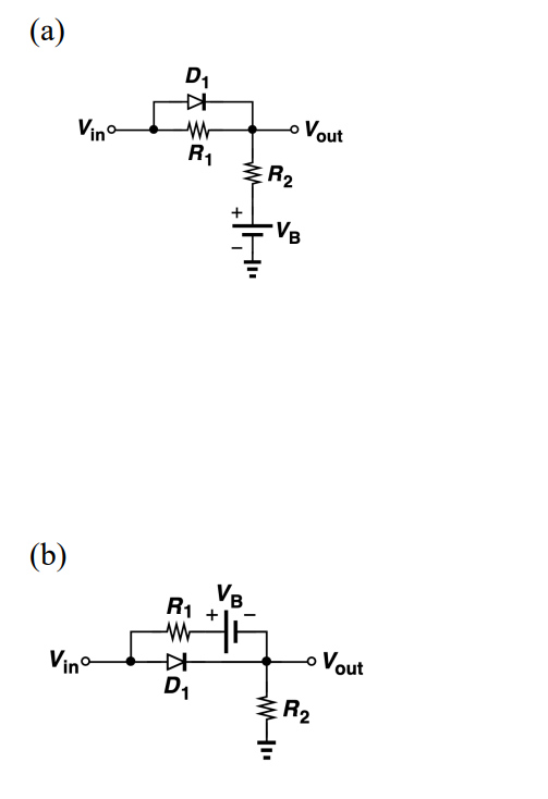 Solved Plot The Input Output Characteristic Of The