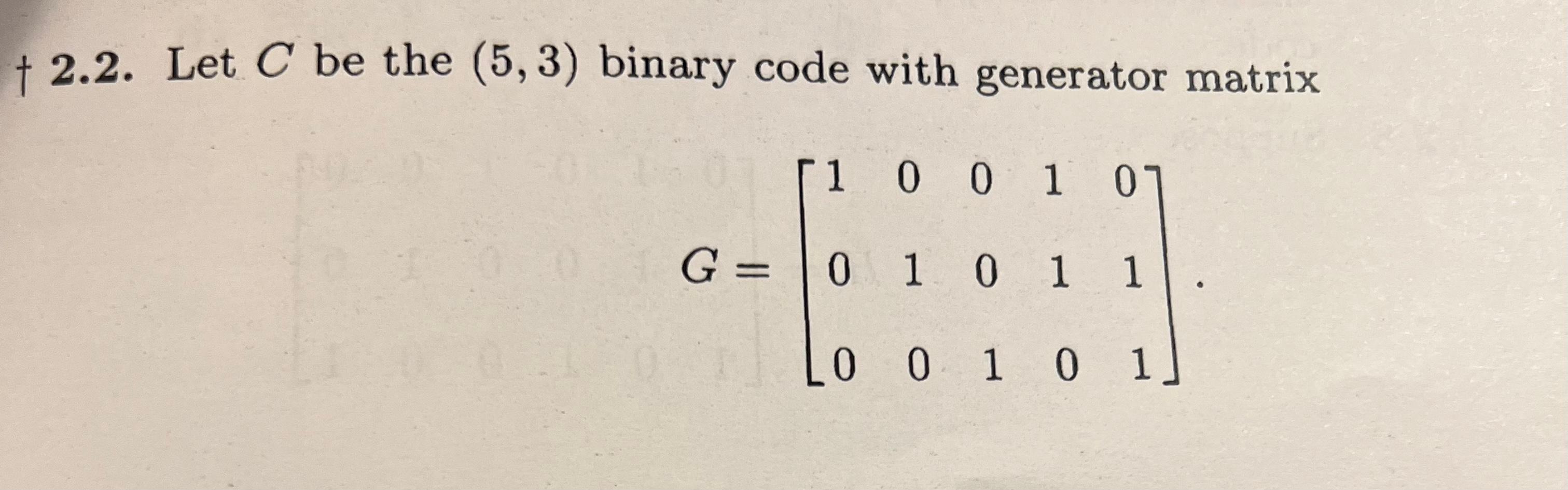 Solved (a) List all the code words in C (b) Find a parity | Chegg.com