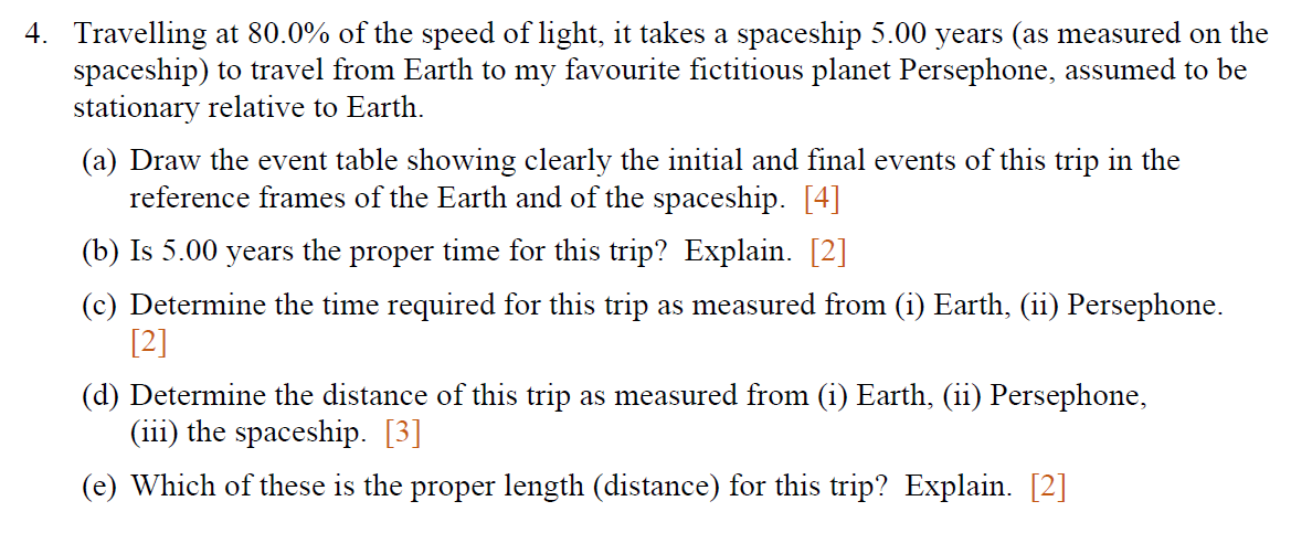 Solved 4. Travelling at 80.0% of the speed of light, it | Chegg.com