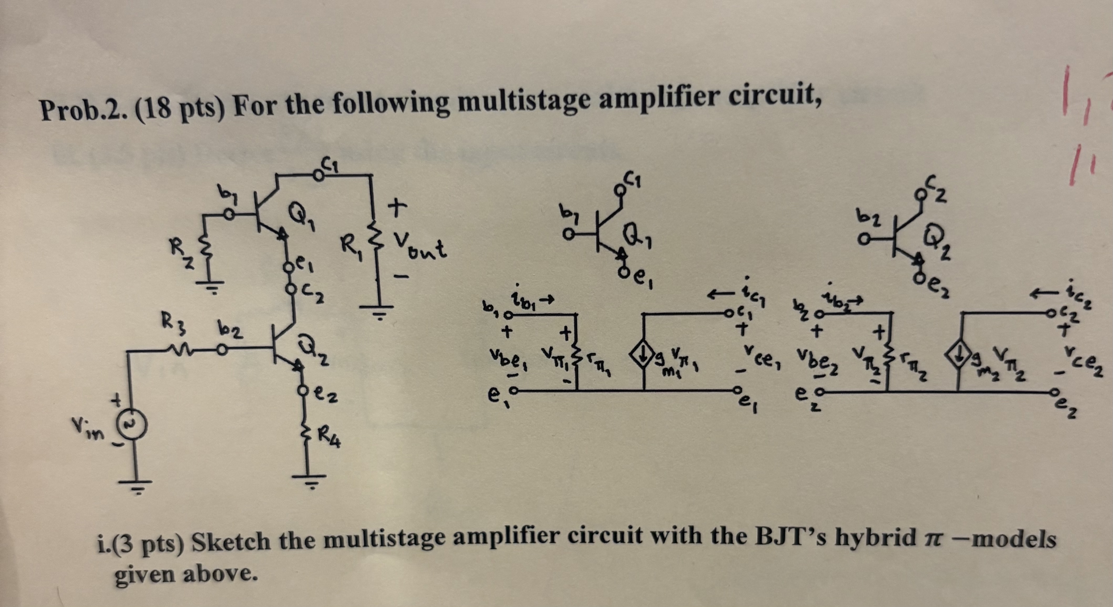 Solved Prob.2. (18 ﻿pts) ﻿For the following multistage | Chegg.com