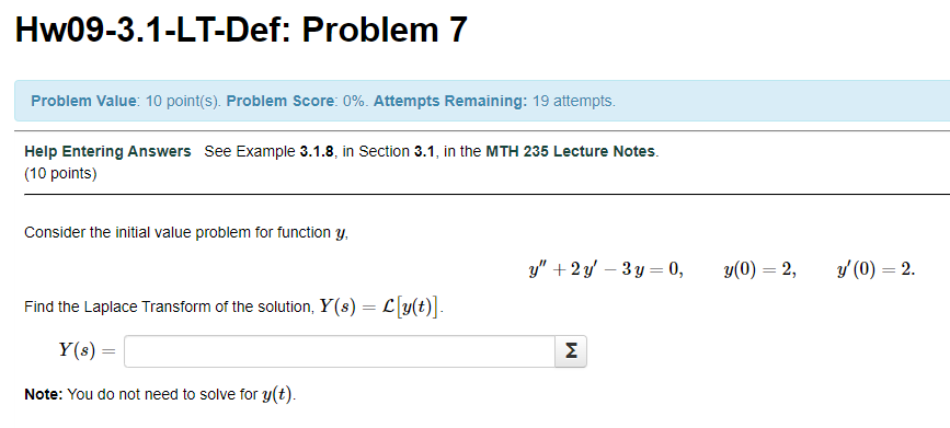 Solved Hw09-3.1-LT-Def: Problem 7 Problem Value: | Chegg.com