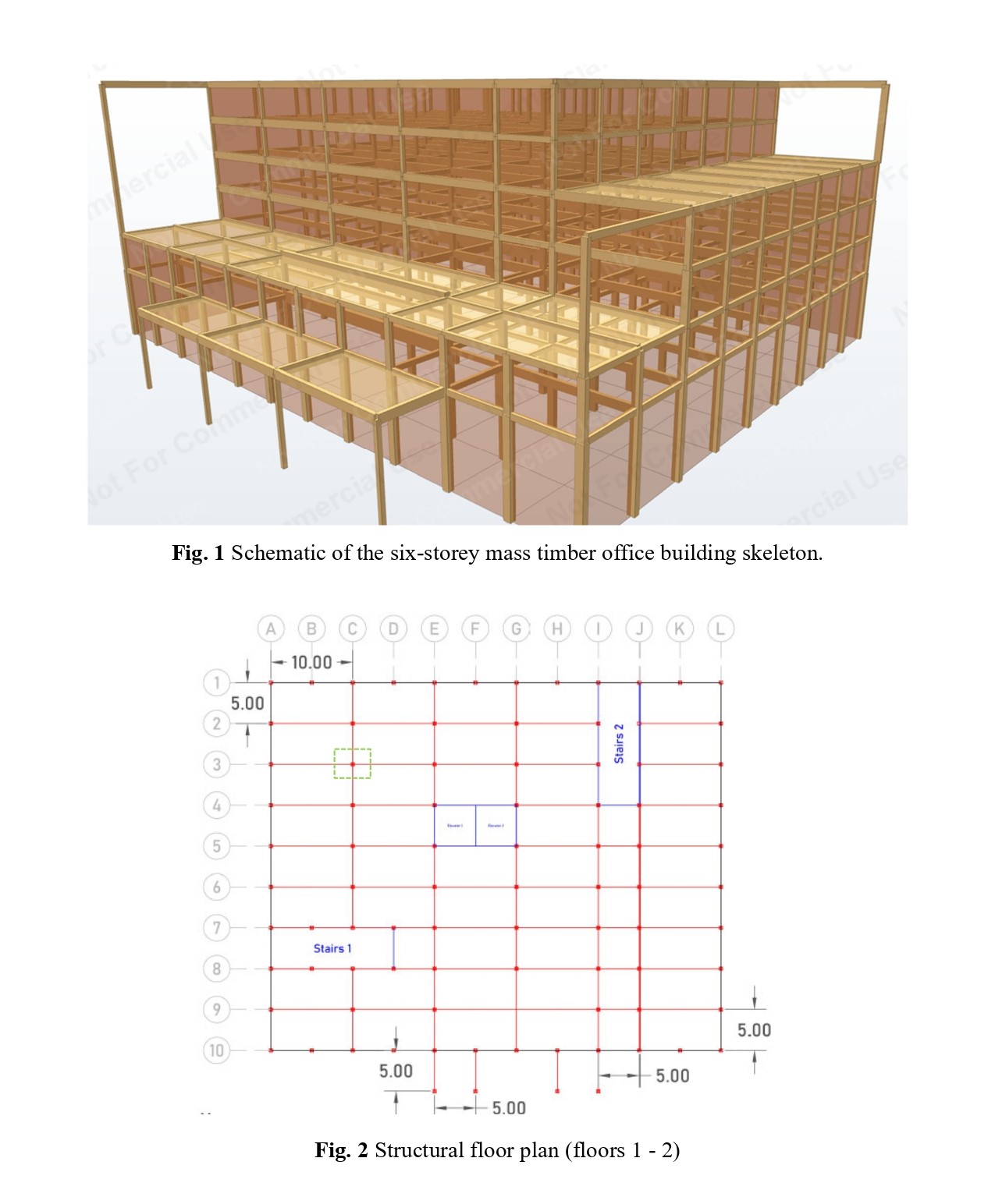Fig. 3 Structural floor plan (floors 3 - 4) Fig. 4 | Chegg.com