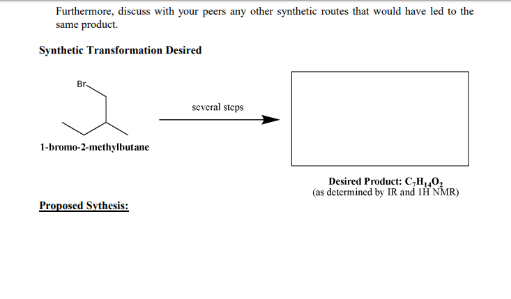 Solved 2. Below is a synthetic scheme that is missing the | Chegg.com
