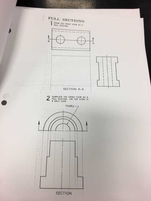 Solved FULL SECTIONS RAW THE FRONT VIEWASA FULL SECTION | Chegg.com