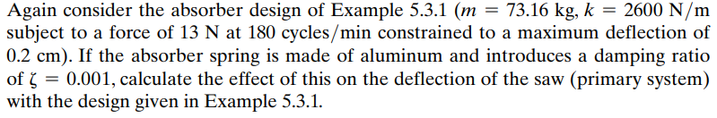 Solved Again consider the absorber design of Example | Chegg.com