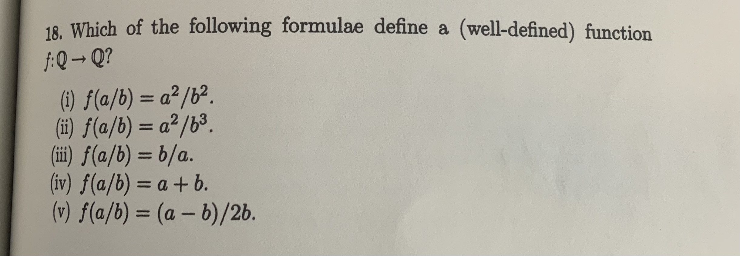 18. Which of the following formulae define a | Chegg.com