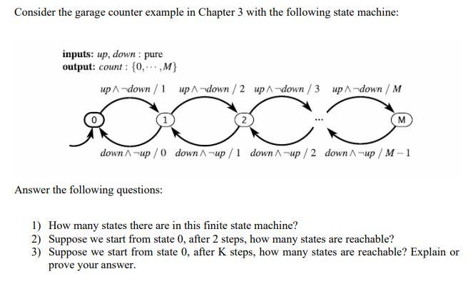 Consider the garage counter example in Chapter 3 with | Chegg.com