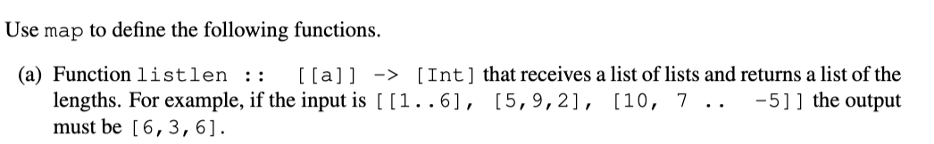 Solved Use map to define the following functions. (a) | Chegg.com