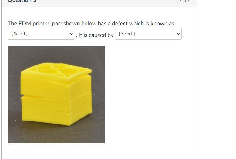 Solved z py The FDM printed part shown below has a defect | Chegg.com