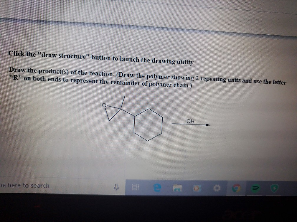 Solved Click the "draw structure" button to launch the | Chegg.com
