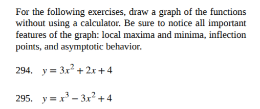 Solved For the following exercises, draw a graph of the | Chegg.com