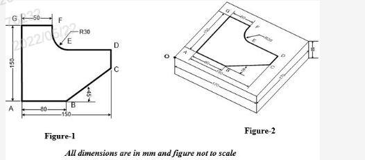 Solved Write a CNC part program using metric units with | Chegg.com