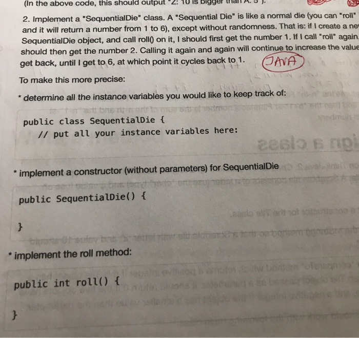 Solved (In the above code, this should output"2: 10 s blgger | Chegg.com