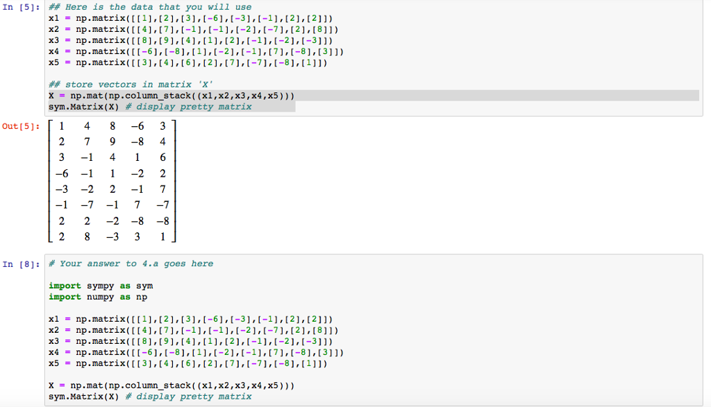 Solved Question 4 - (25 points) Data Science - Kernel Matrix | Chegg.com