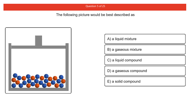 Solved Question 5 of 25 The following picture would be best | Chegg.com