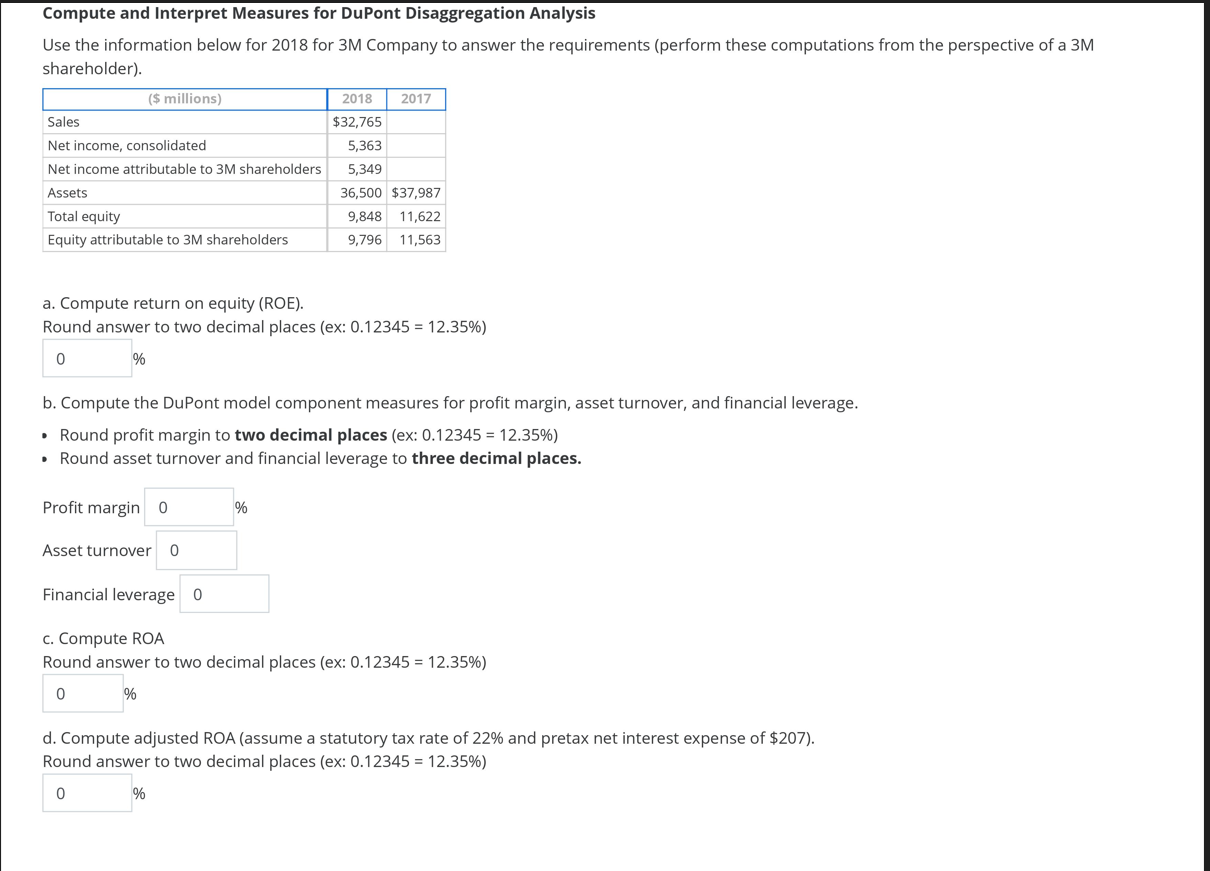 Solved Compute and Interpret Measures for DuPont | Chegg.com