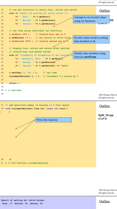 Solved In-class Assignment: Increment Time Program Create a | Chegg.com