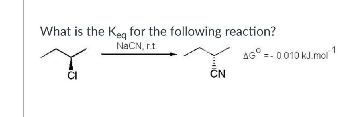 Solved What is the key for the following reaction? NaCN r.t. | Chegg.com