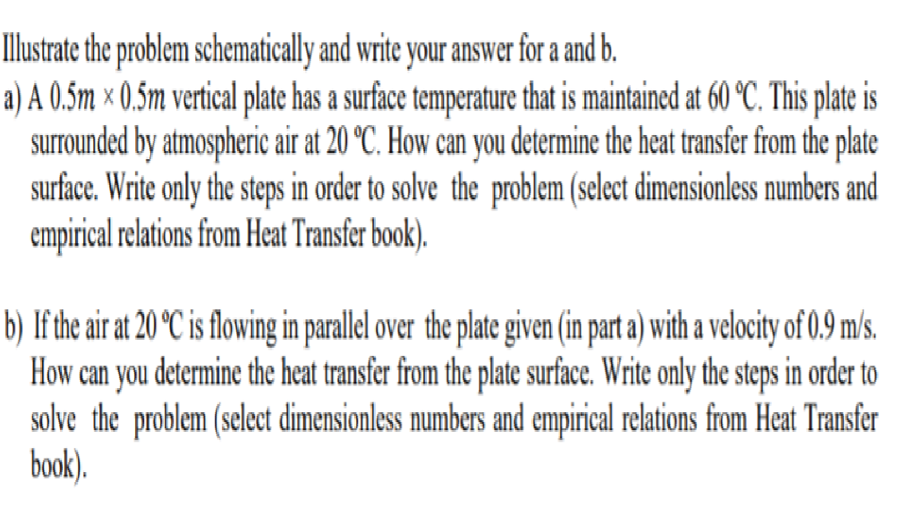 Solved Illustrate the problem schematically and write your | Chegg.com