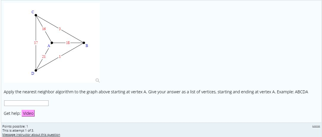 Solved - 18 - Apply the nearest neighbor algorithm to the | Chegg.com